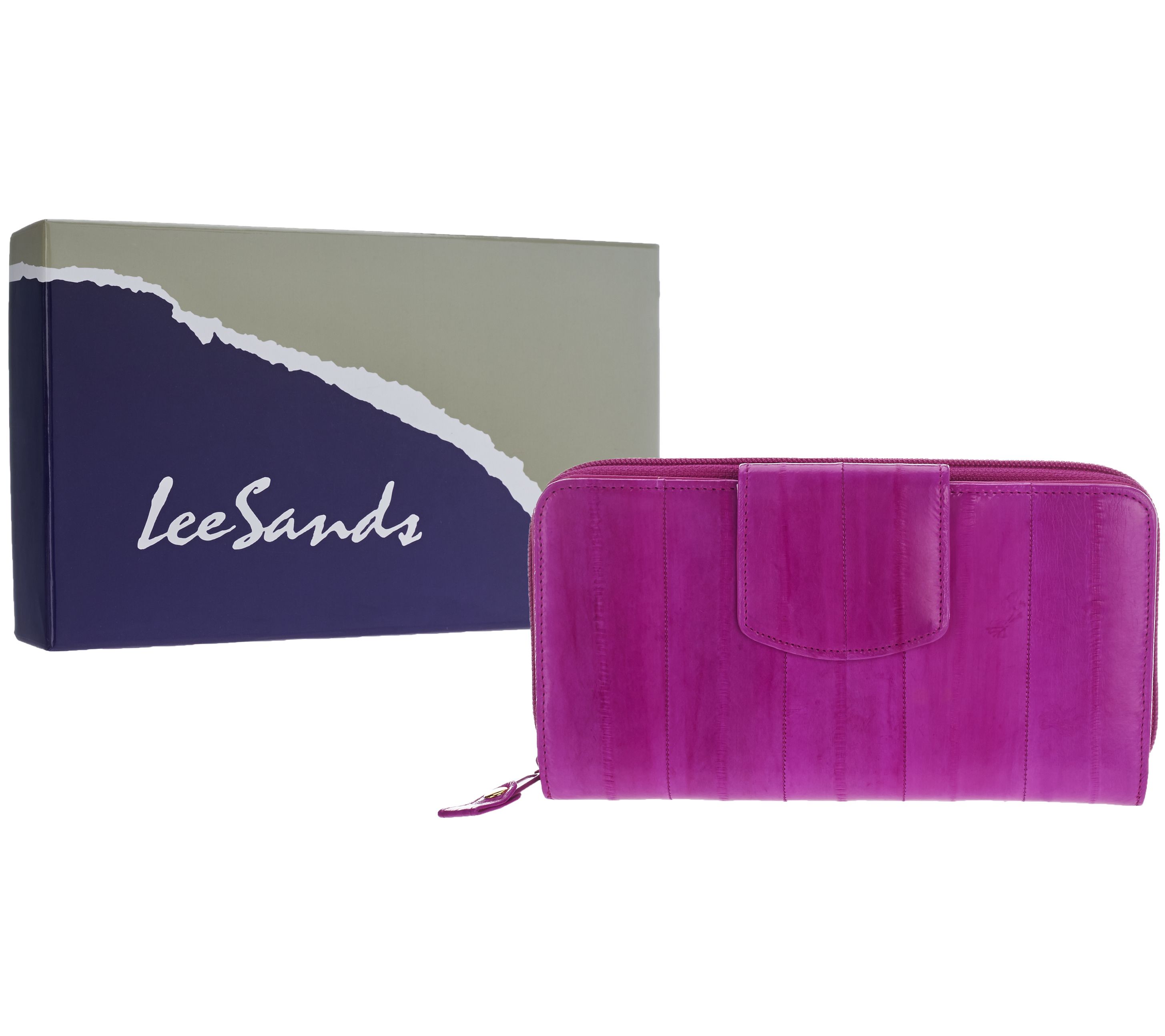 Lee Sands Women's Eelskin Wallet with RFID - Page 1 — QVC.com Lee Sands Women's Eelskin Wallet with RFID - Page 1 — QVC.com