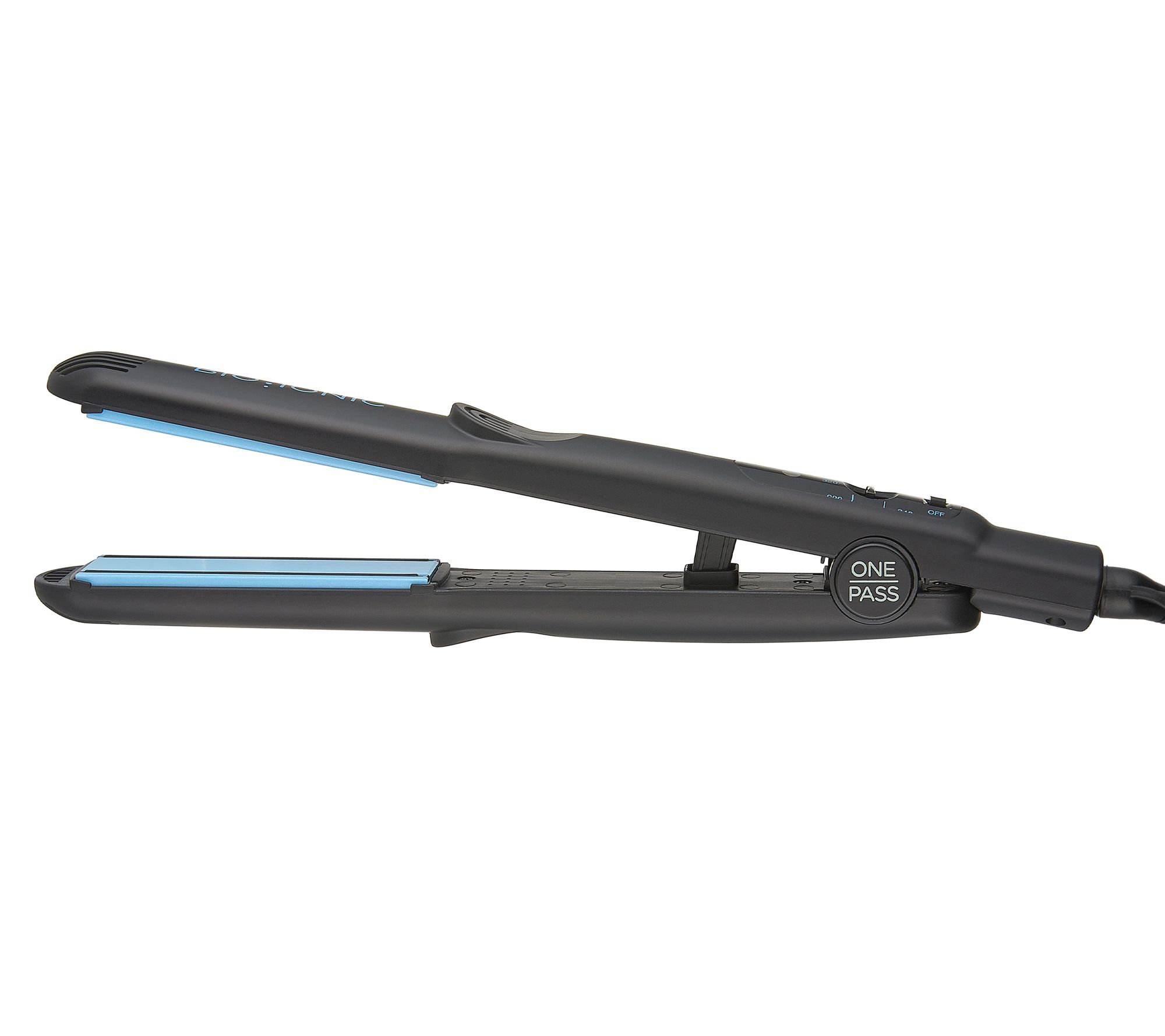 Bio Ionic OnePass Straightening Iron - Black - QVC.com