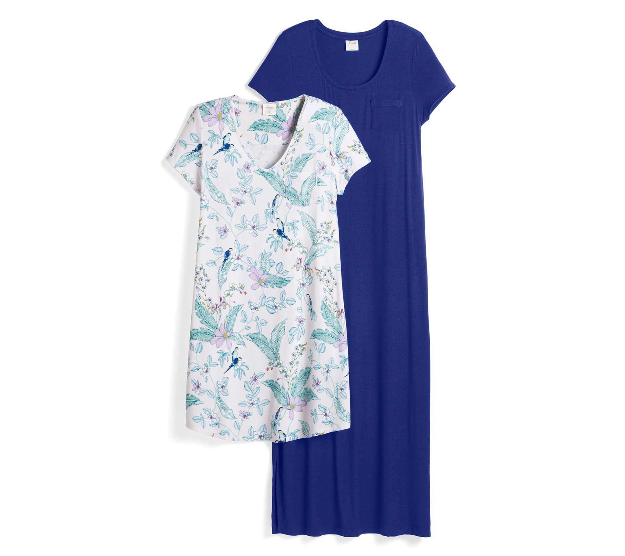 Soma Set of 2 Cool Nights Sleepshirts - Page 1 — QVC.com