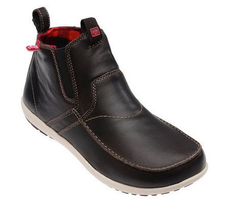 Spenco Men's Siesta Chukka Leather Boots - A330863 — QVC.com