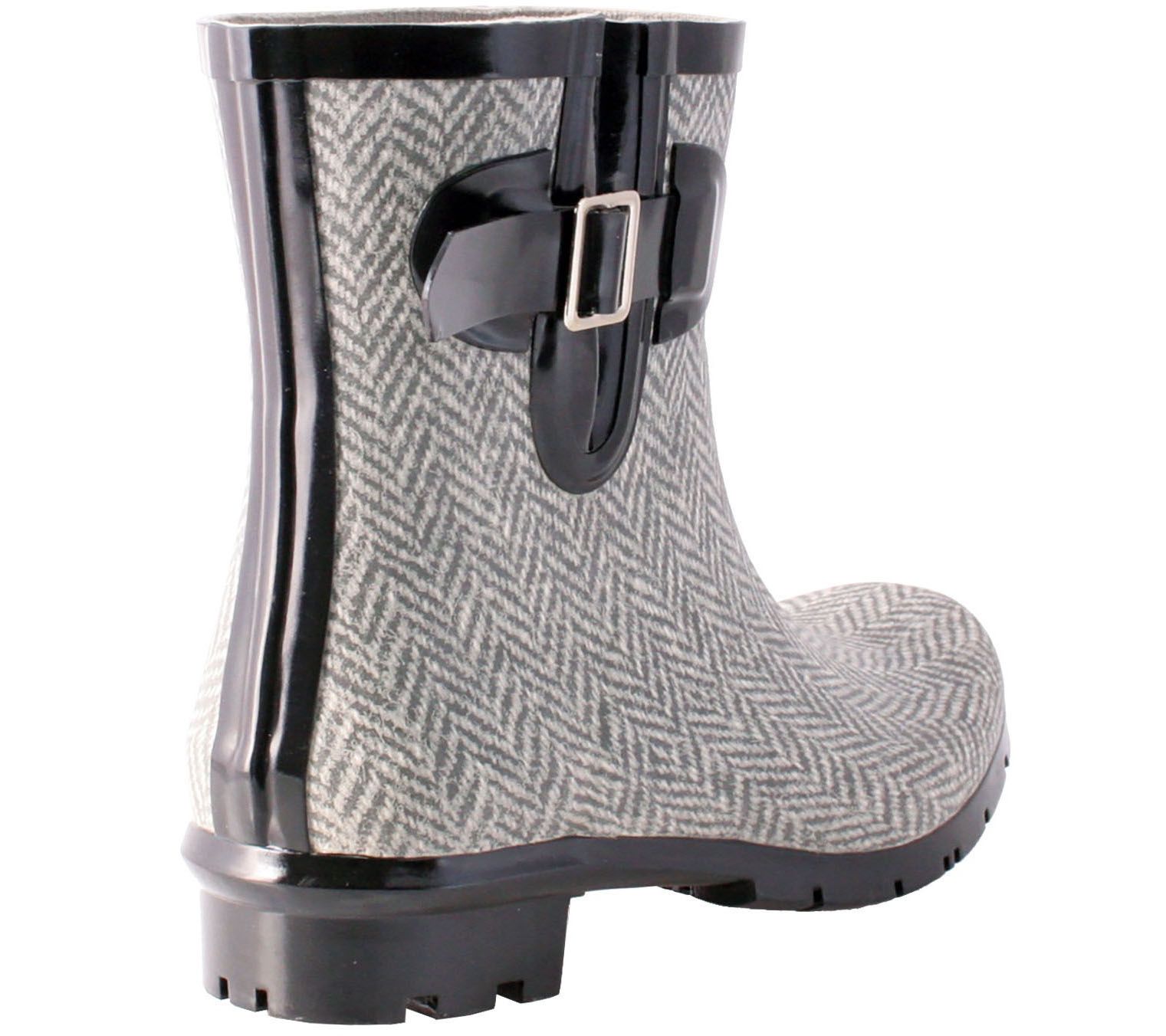 Nomad Rubber Rain Booties - Droplet Textured — QVC.com