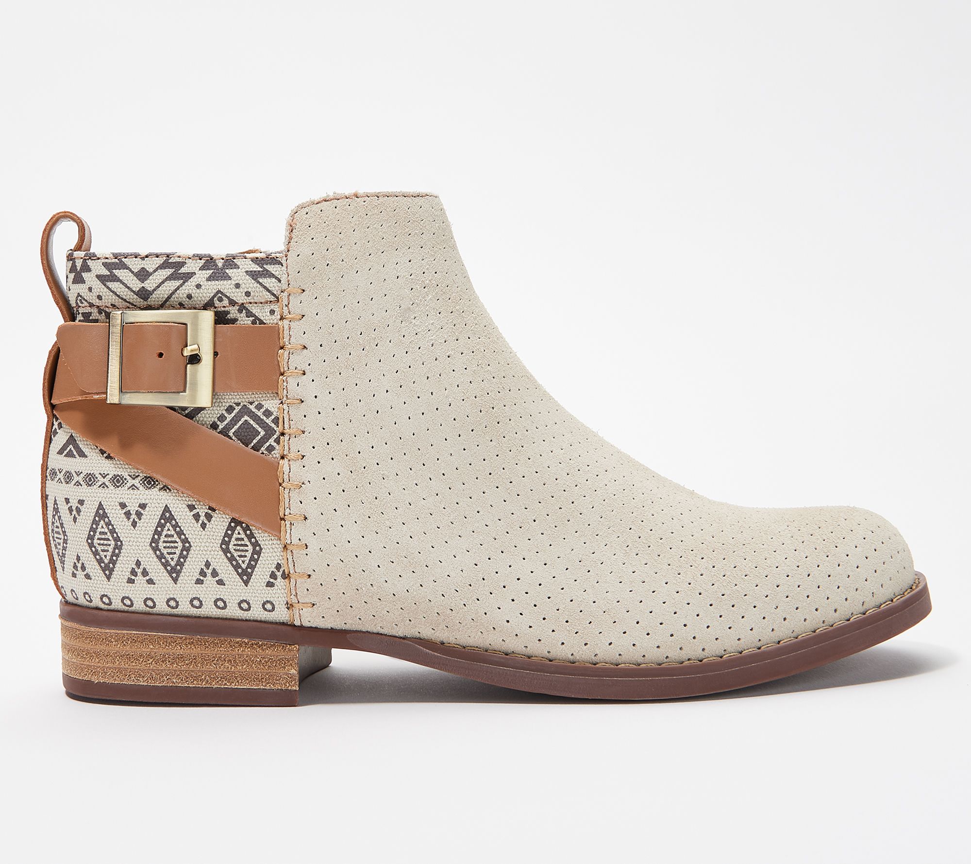 Spenco Orthotic Leather Ankle Boots - Dove Creek - QVC.com