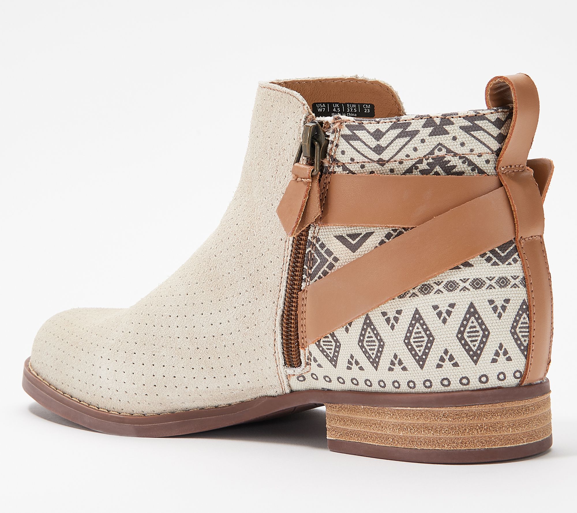 Spenco Orthotic Leather Ankle Boots - Dove Creek - QVC.com