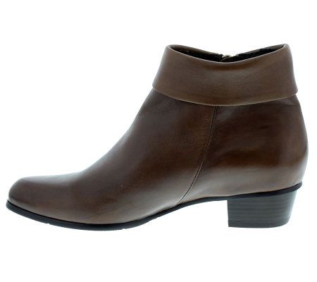 Spring Step Stockholm Leather Ankle Boots - Page 1 — QVC.com
