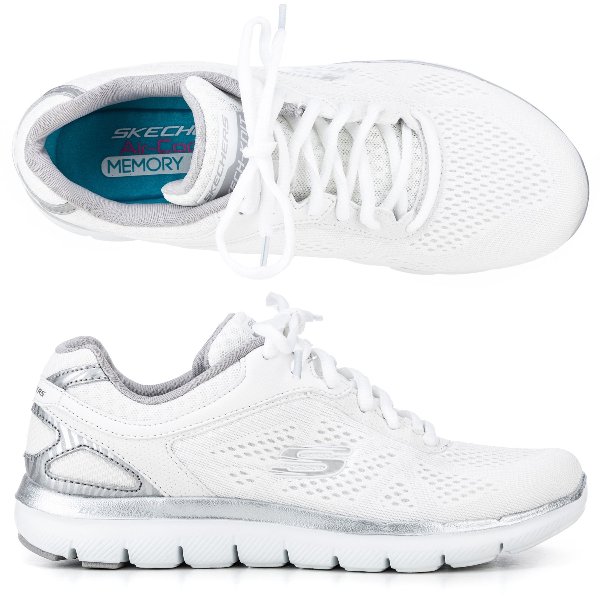 skechers damensneaker flex 2.0 memory foam exklusives modell