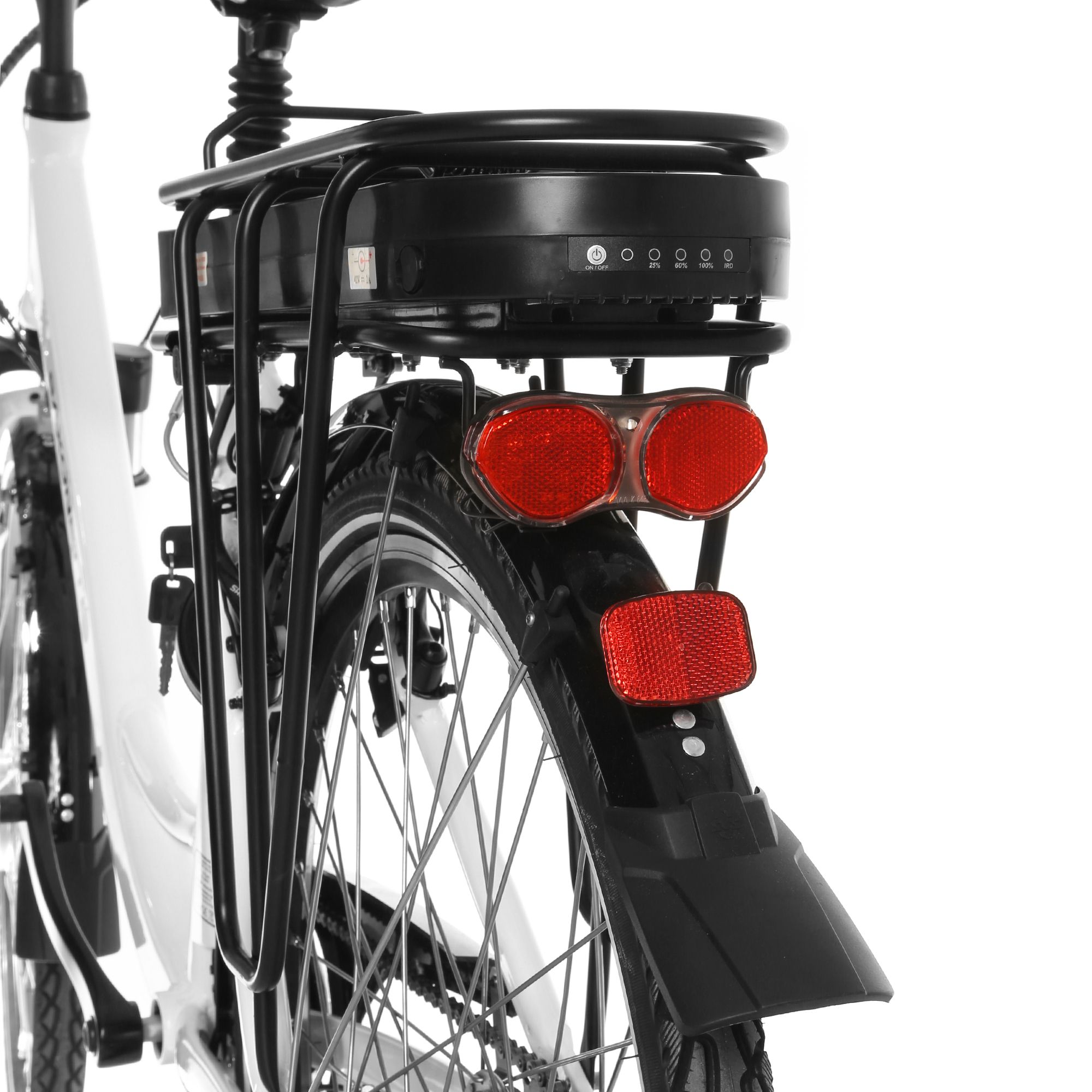 SAXONETTE 26'' E-Bike Vorderradmotor bis 160km Reichweite 7 Gang, LED ...