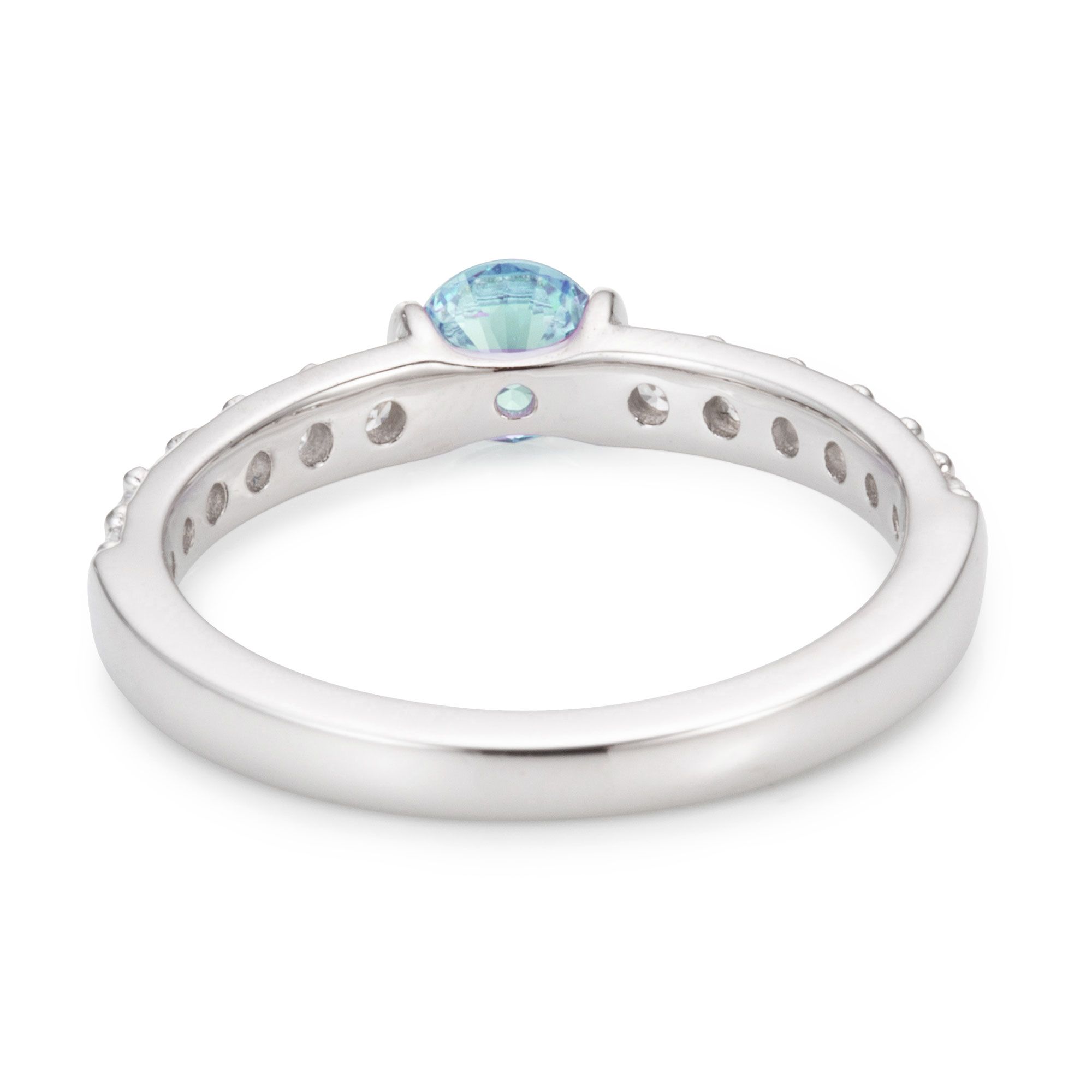 DIAMONIQUE® Ring = 0,92ct Brillantschliff Silber rhodiniert - QVC.de