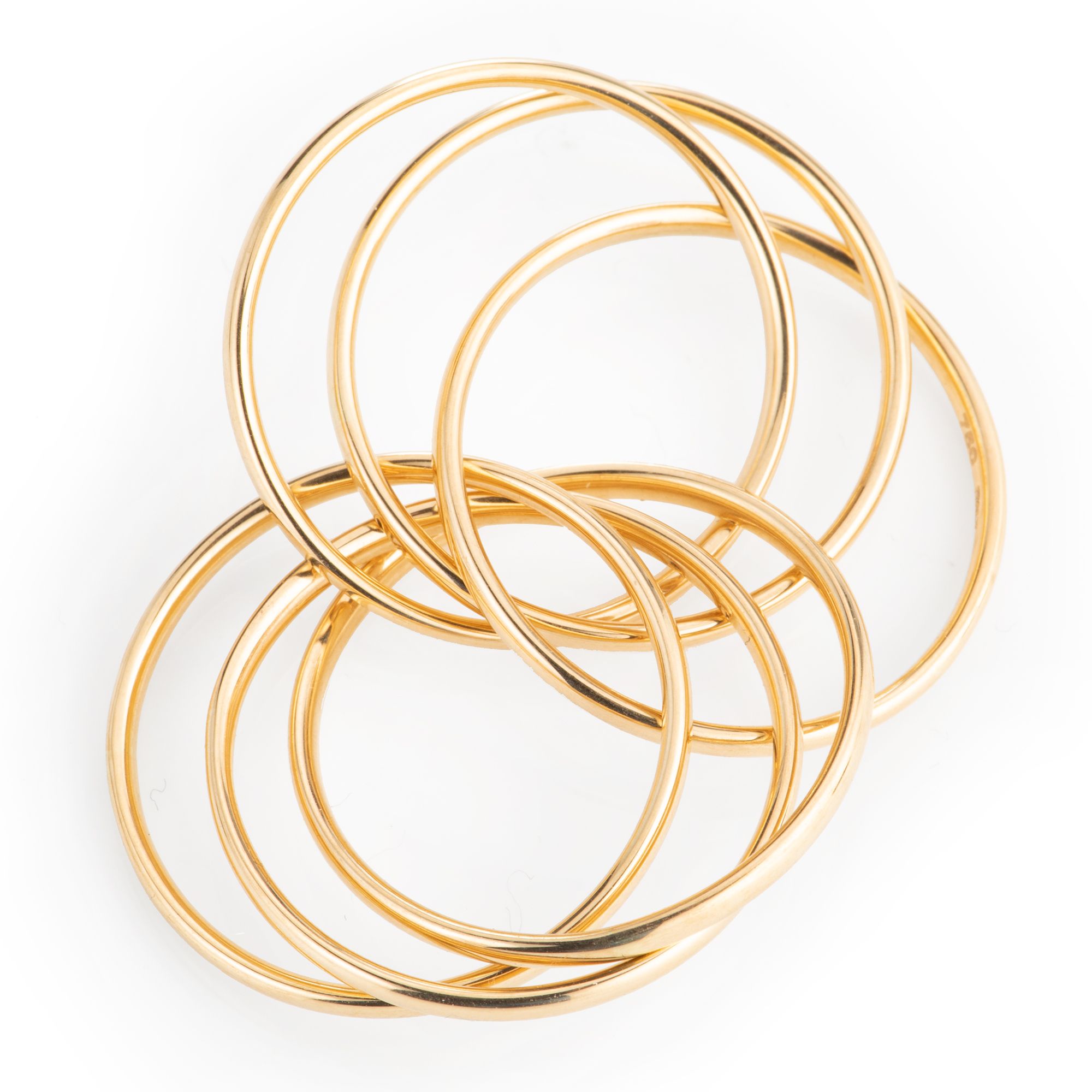 GOLDRAUSCH Roll-Ring poliert mindestens 4,0g Gold 585 — QVC.de