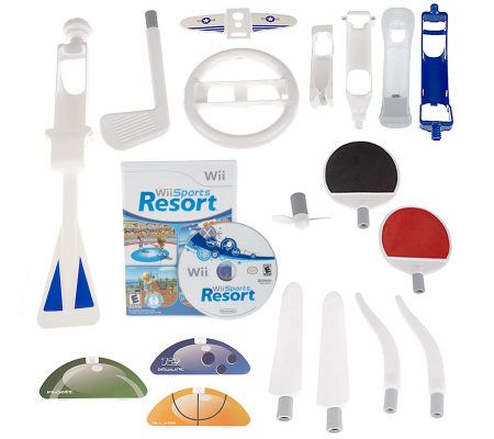 Wii Sports Resort with Deluxe 20-in-1 Accessory Pack — QVC.com