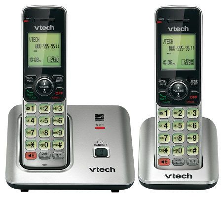 VTech, VTECS66192, 2 Handset Cordless Phone with Caller ID/Call Waiting ...