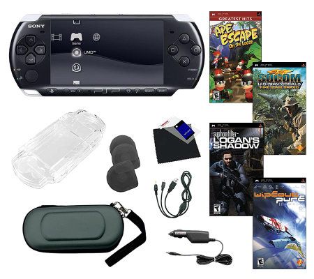 Sony PSP-3000 Bundle with 4 Games & Accessories - Page 1 — QVC.com