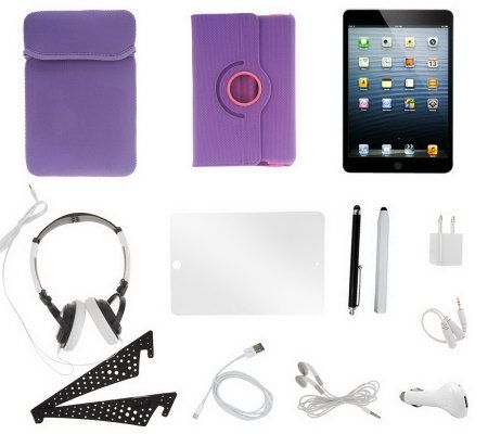 Apple Ipad Mini 16gb Wifi W/4g 7.9″ Tablet_w/ Rotating Case ...