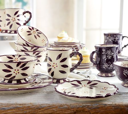 (QVC) Temp-tations 20-piece Service for 4 Dinnerware Set – TVShoppingQueens