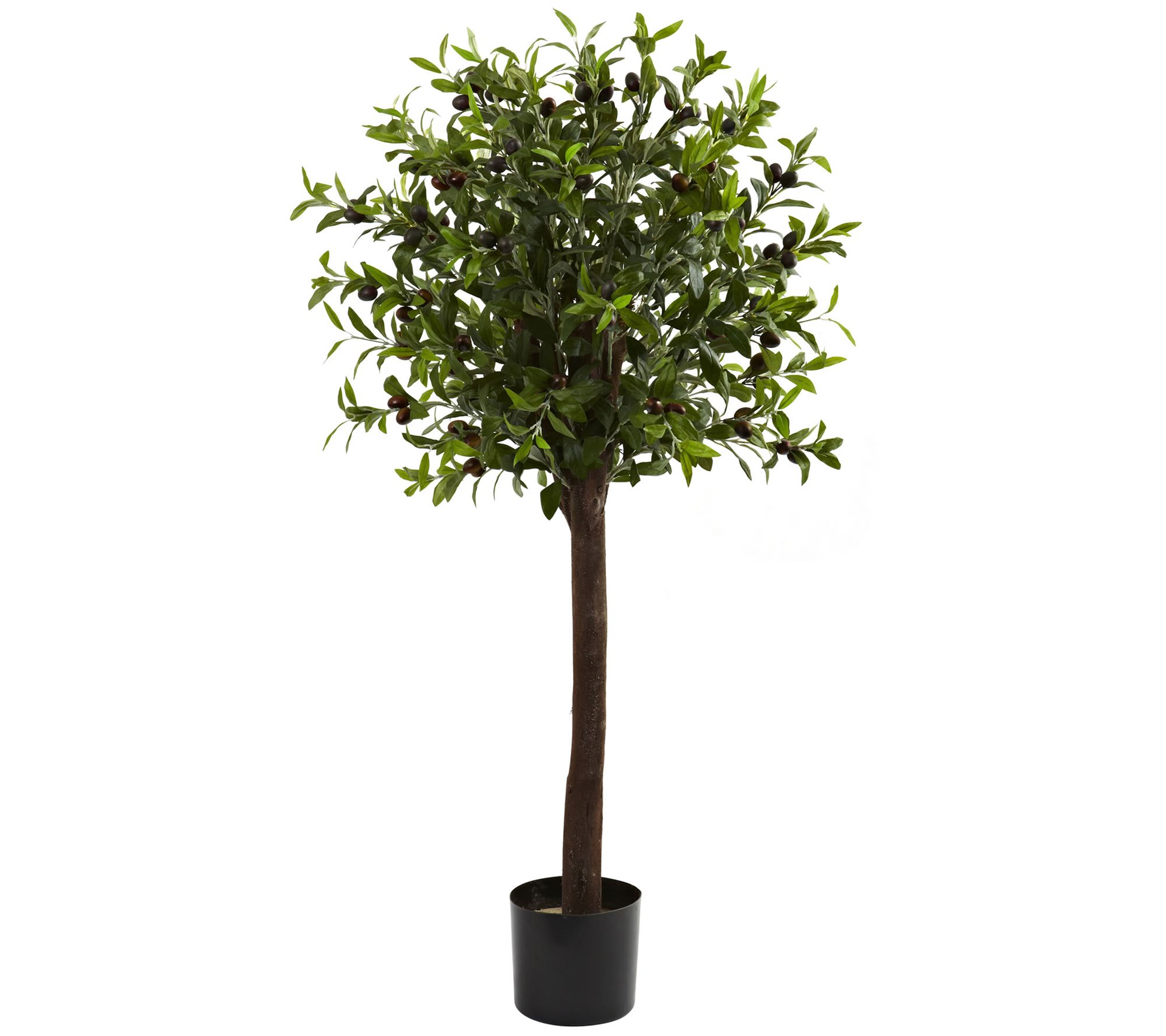 4' Olive Topiary Tree by Nearly Natural - QVC.com