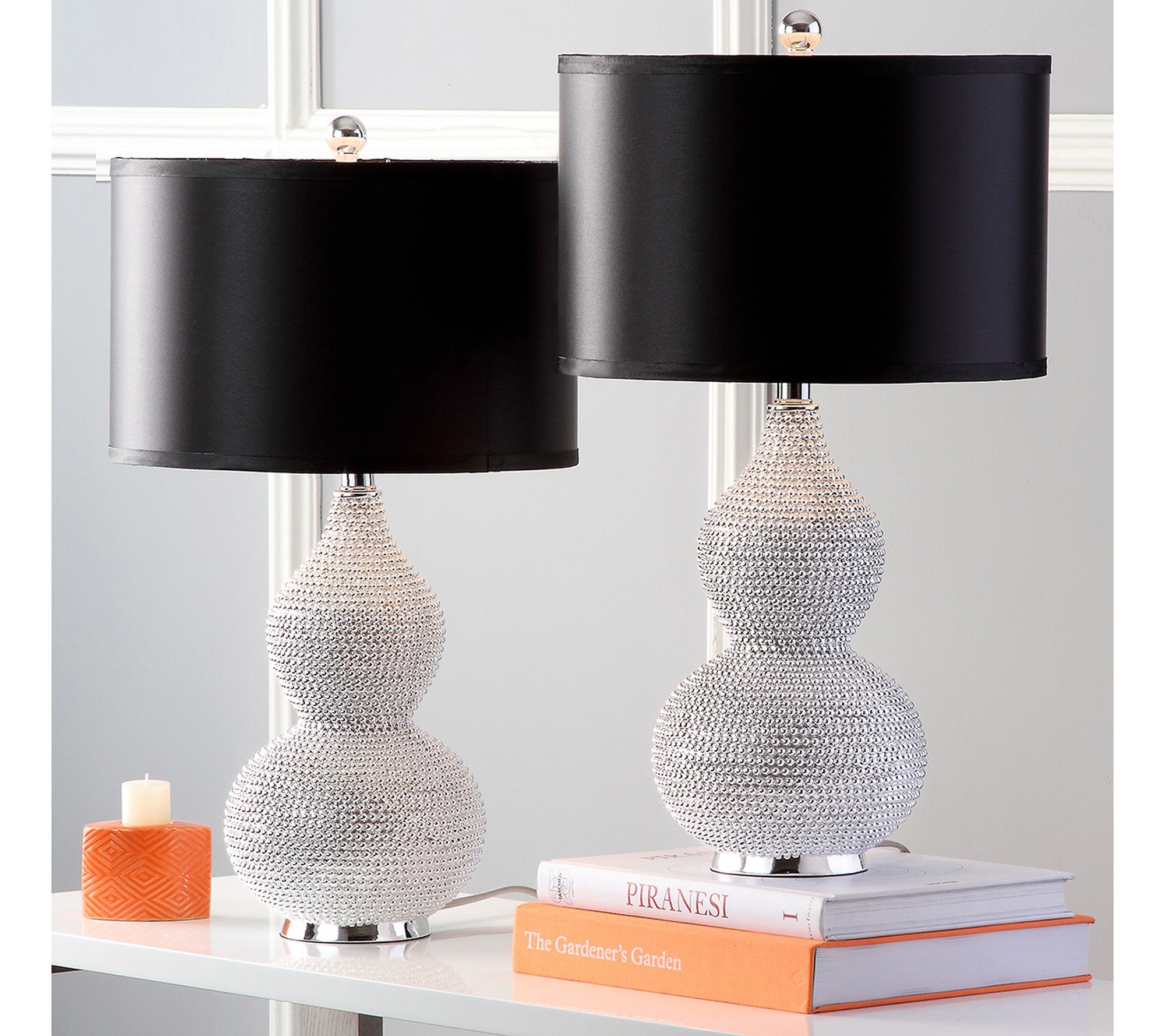 Safavieh Set of 2 Nicole Beaded Table Lamps - QVC.com