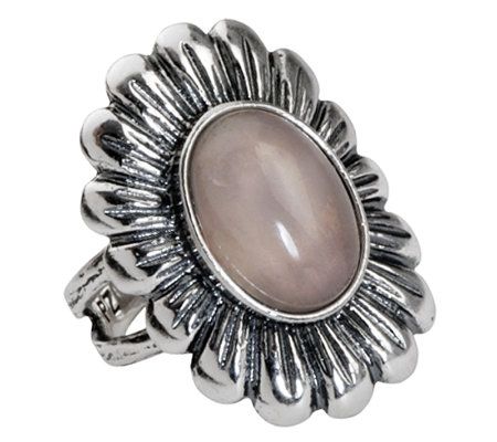 Or Paz Sterling Gemstone Flower Ring | Videl