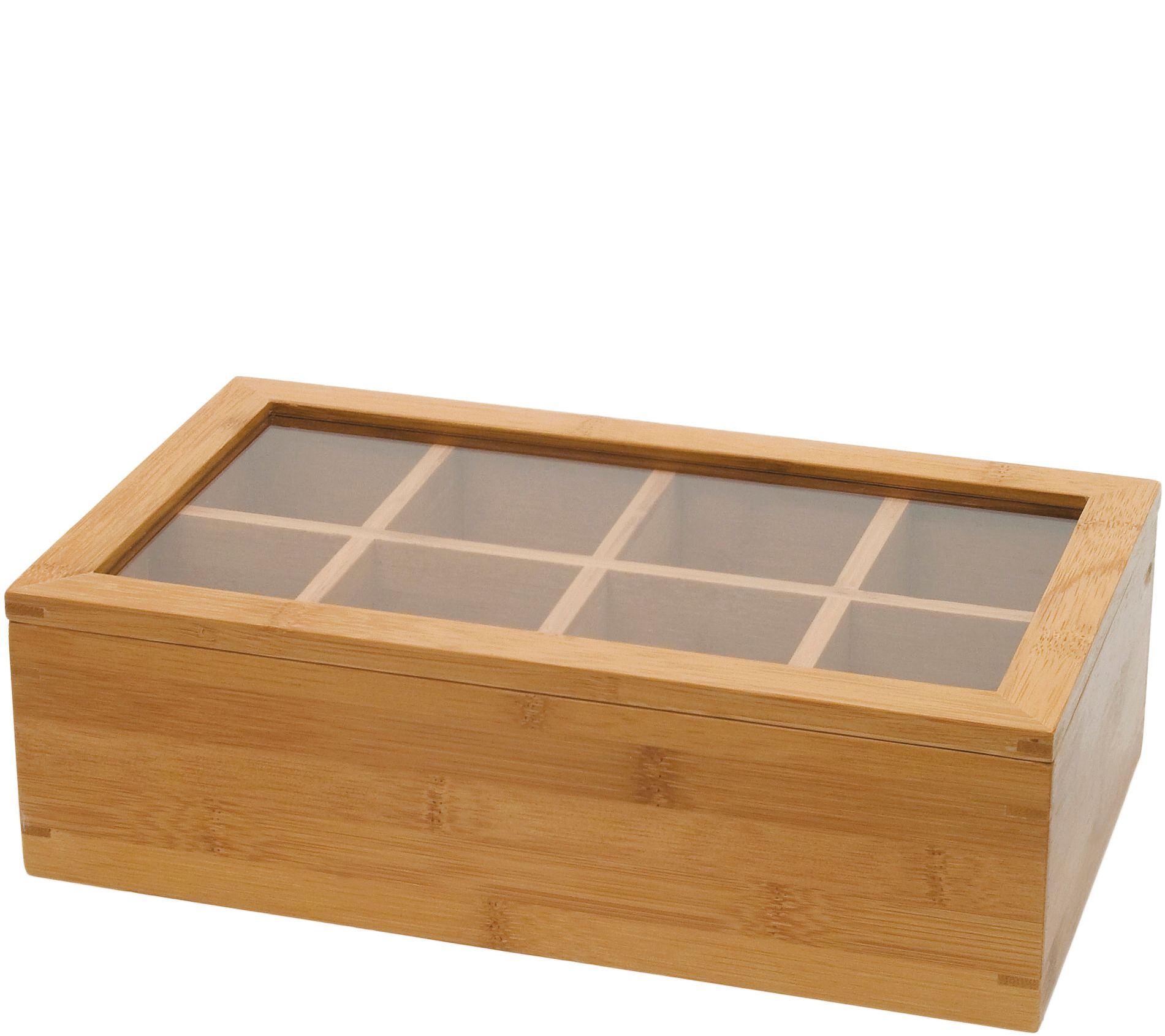 Lipper Bamboo & Acrylic Tea Box - Page 1 — QVC.com