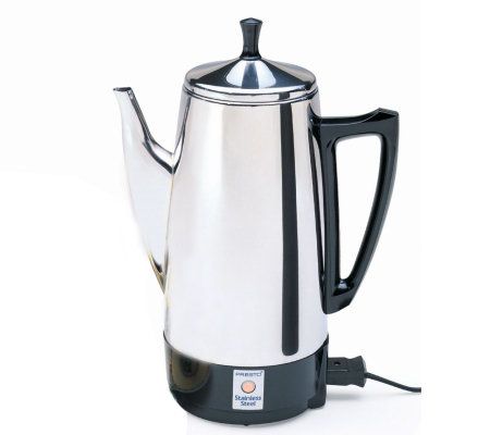 Presto 12-cup Stainless Steel Perk Coffee Maker - QVC.com