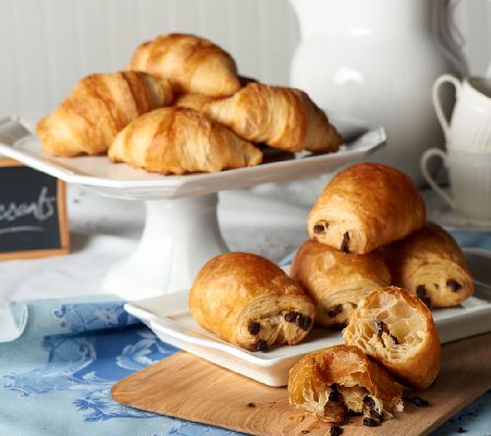 Authentic Gourmet (26) Butter And (26) Chocolate Large Croissants | Ootz