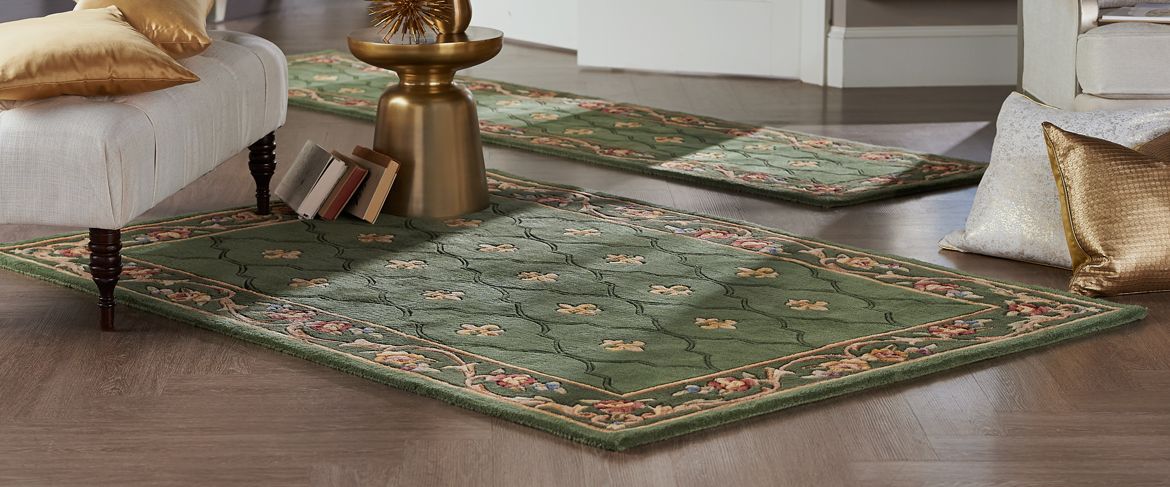 (QVC) Royal Palace Special Edition Fleur de Lis Wool Rug – TVShoppingQueens