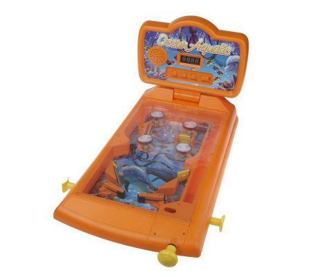 Electronic Tabletop Pinball Machine with LED Scoreboard — QVC.com