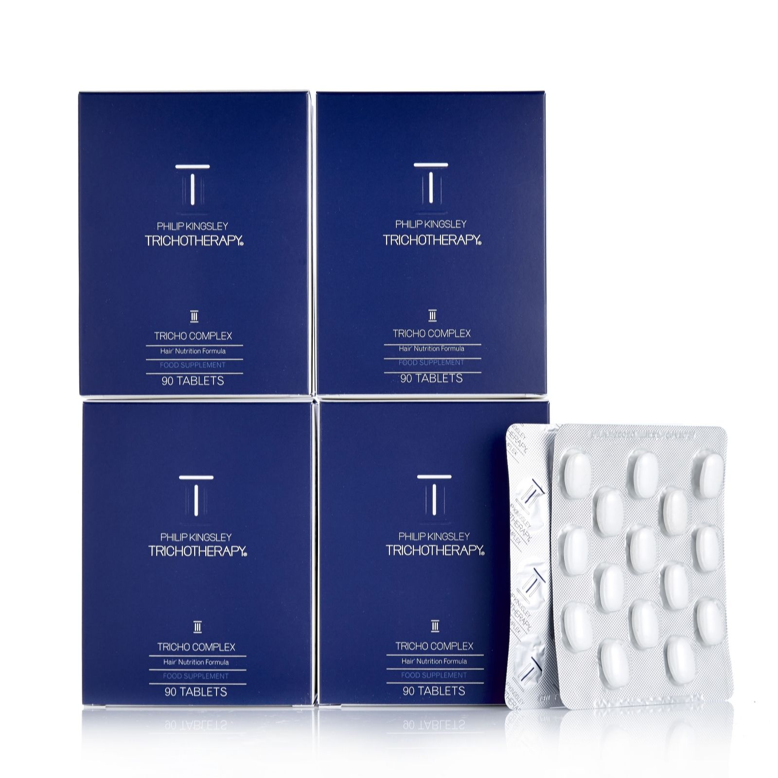 Philip Kingsley Tricho Complex 4 x 90 Tablets 240 Days Supply - QVC UK