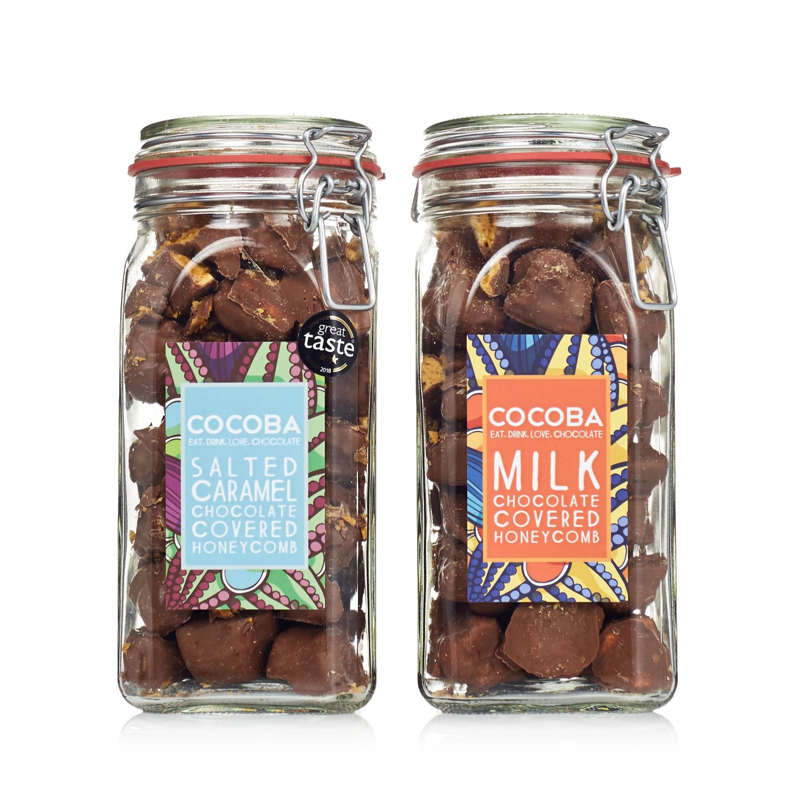 Cocoba Chocolate Covered Honeycomb in Jar - QVC UK