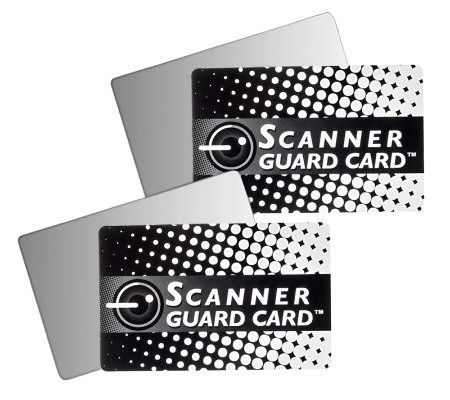 Scanner Guard 2 Sets of (2) Anti-Scanning Credit Card Protectors - Page ...